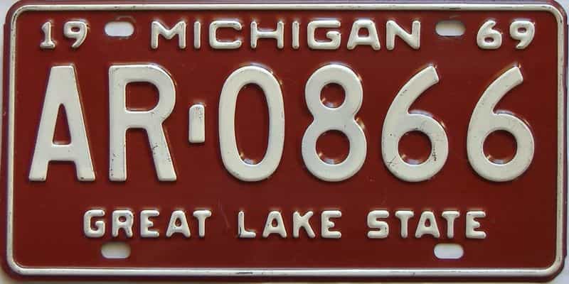 1969 Michigan (Single) (#10940) for sale - The Tag Dr. Store