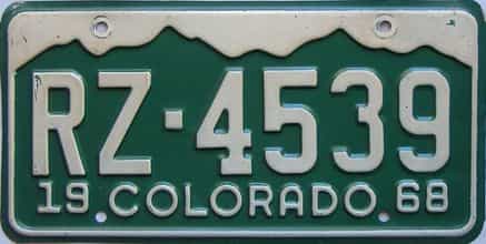 1968 Vintage License Plates for Sale - The Tag Dr. Store