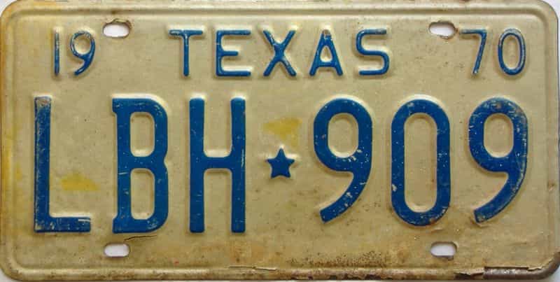 1970 Texas (Single) (#11237) for sale - The Tag Dr. Store