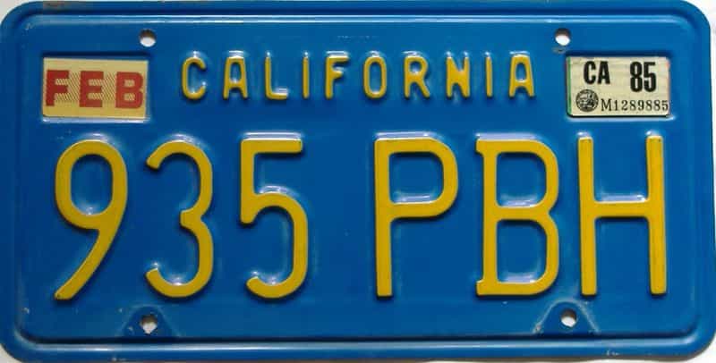 1985 California (Single) (#11386) for sale