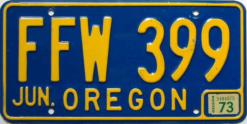 1973 Oregon (Single) (#11494) for sale - The Tag Dr. Store