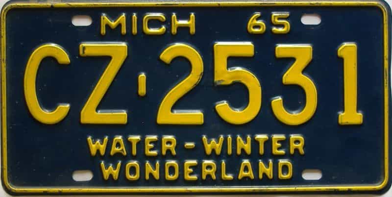 1965 Michigan (Single) (#11568) for sale - The Tag Dr. Store