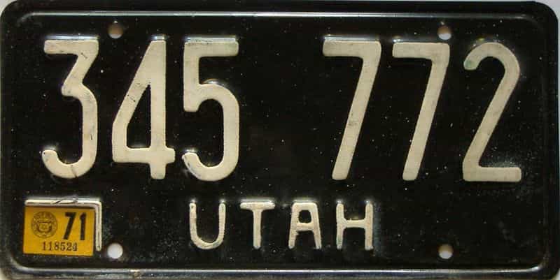 1971 Utah (Single) (#11610) for sale - The Tag Dr. Store