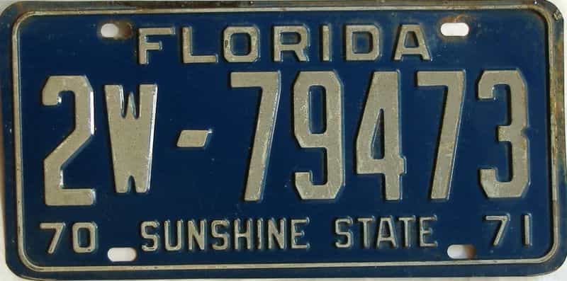 1970 Florida (#12396) for sale - The Tag Dr. Store