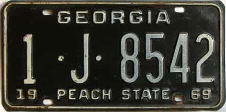 Collectibles Vintage 1965 Georgia License Plate Memorabilia etna.com.pe
