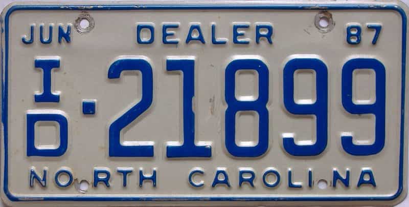 1987 North Carolina (Dealer) (#13437) for sale