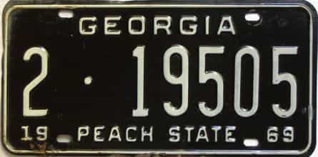 1969 Vintage License Plates for Sale - The Tag Dr. Store