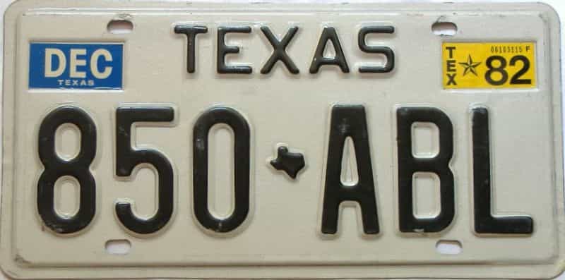 1982 Texas (Single) (#14268) for sale - The Tag Dr. Store