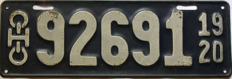 1920 Ohio (Single) (#14565) for sale - The Tag Dr. Store