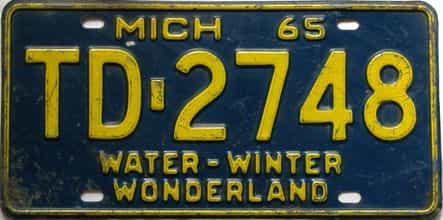 1965 Vintage License Plates for Sale - The Tag Dr. Store