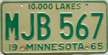 1965 Vintage License Plates for Sale - The Tag Dr. Store