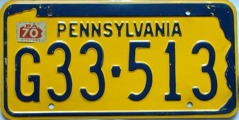 1970 Pennsylvania (#15985) for sale - The Tag Dr. Store