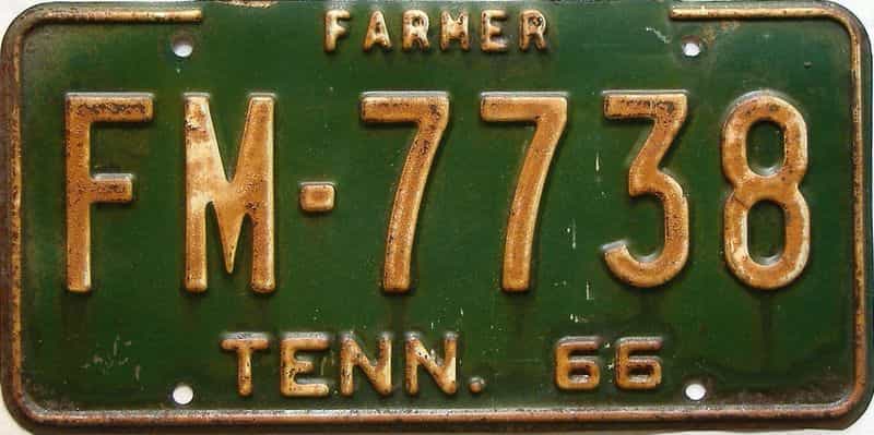 1966 Tennessee (#16181) for sale - The Tag Dr. Store