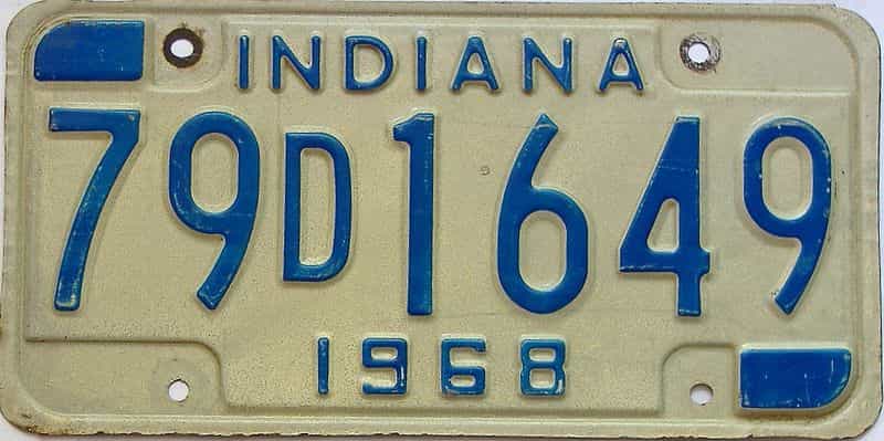 1968 Indiana (#16274) for sale - The Tag Dr. Store