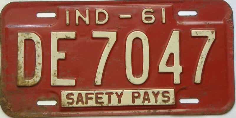 1961 Indiana (#16482) for sale - The Tag Dr. Store