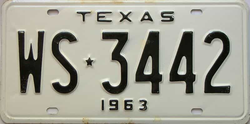 1963 Texas (Single) (#16531) for sale - The Tag Dr. Store