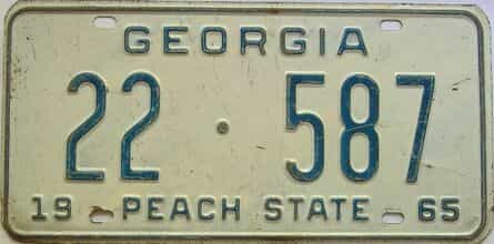 1965 Vintage License Plates for Sale - The Tag Dr. Store