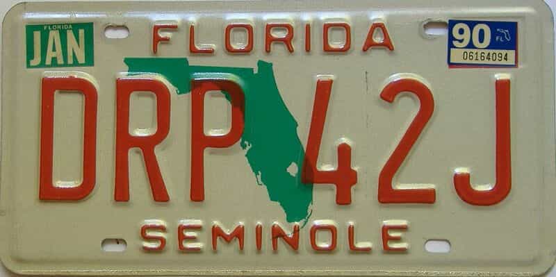 1990 Florida (#16714) for sale - The Tag Dr. Store