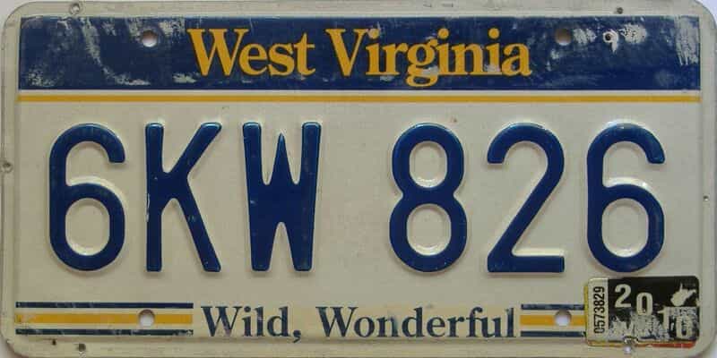2010 West Virginia (#16763) for sale - The Tag Dr. Store