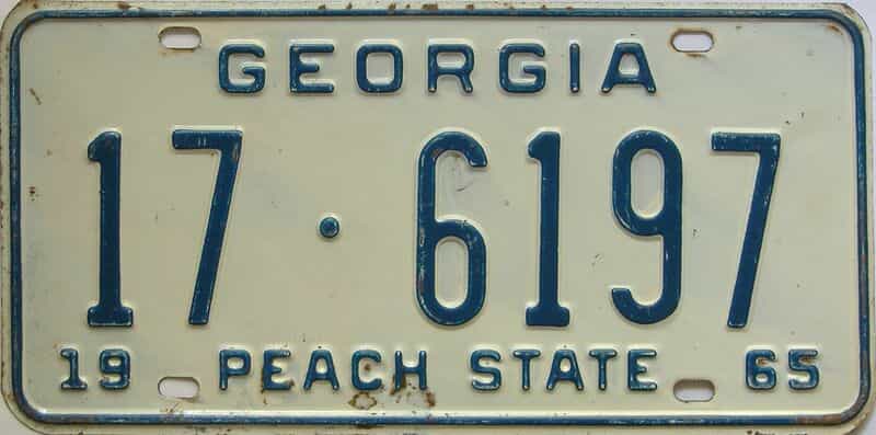 YOM 1965 Georgia (Whitfield) (#16843) for sale - The Tag Dr. Store