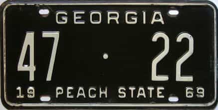 1969 Vintage License Plates for Sale - The Tag Dr. Store
