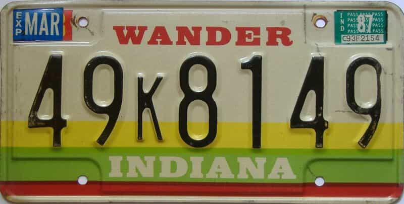 1987 Indiana (#16854) for sale - The Tag Dr. Store