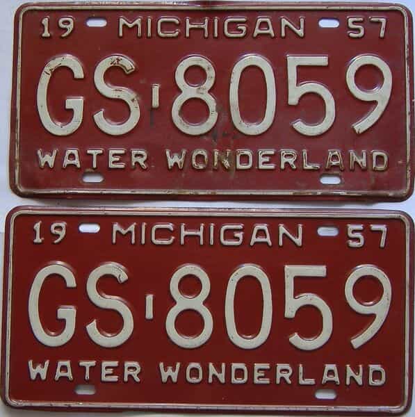 1957 Michigan (Pair) (#16921) for sale - The Tag Dr. Store