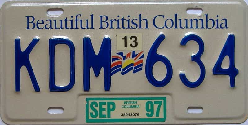 1997 British Columbia (Single) (#17012) for sale