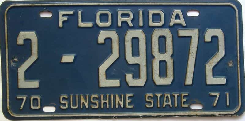 1970 Florida (#17415) for sale - The Tag Dr. Store