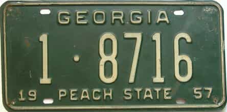 1957 Vintage License Plates for Sale - The Tag Dr. Store