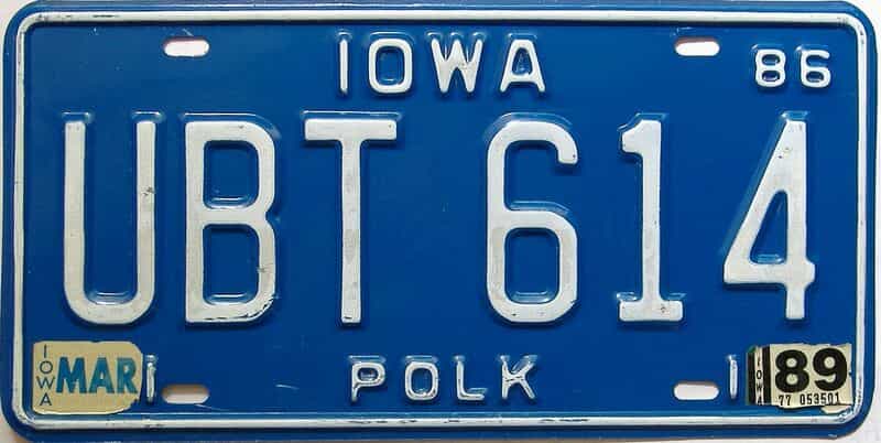 1989 Iowa (Single) (#17564) for sale