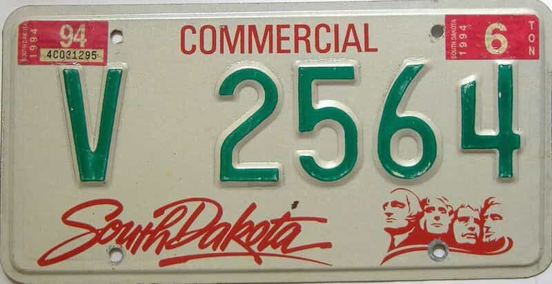 1994 South Dakota (Non Passenger) (#17598) for sale - The Tag Dr. Store