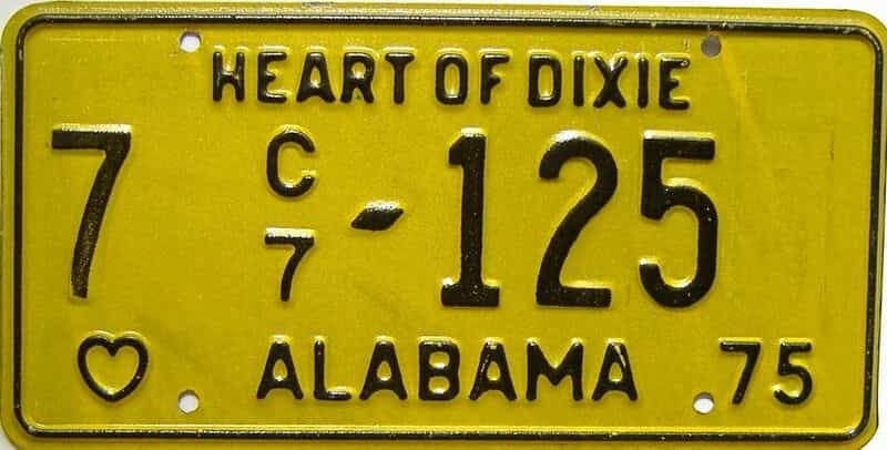 1975 Alabama (Non Passenger) (#17878) for sale - The Tag Dr. Store