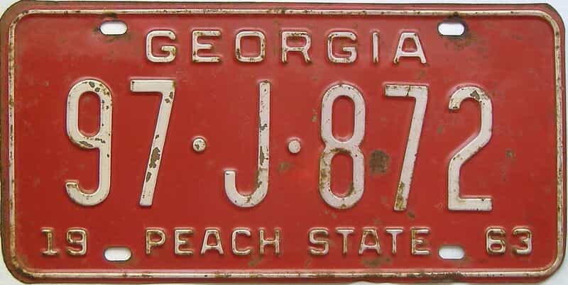 YOM 1963 Georgia (Pierce) (#18579) for sale - The Tag Dr. Store
