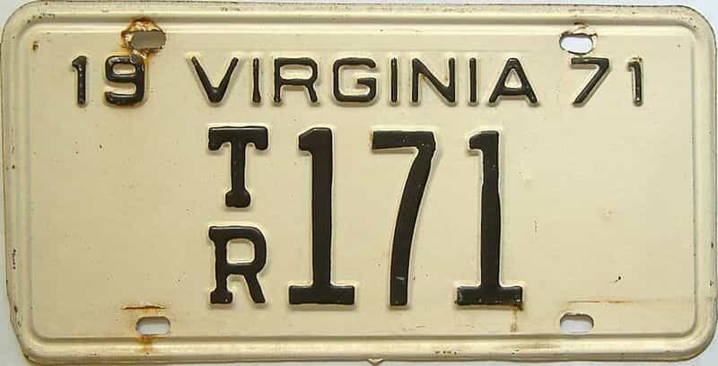 1971 Virginia (Trailer) (#18645) for sale - The Tag Dr. Store