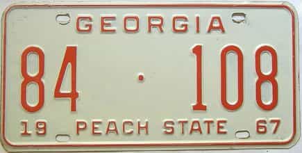 1967 Vintage License Plates for Sale - The Tag Dr. Store