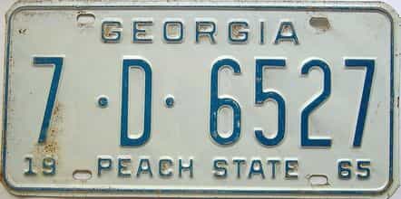 1965 Vintage License Plates for Sale - The Tag Dr. Store