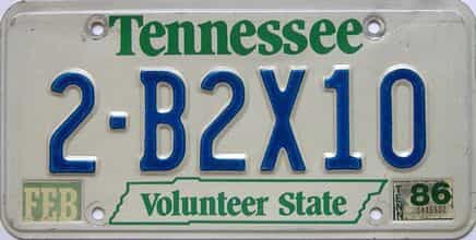 1986 Vintage License Plates for Sale - The Tag Dr. Store