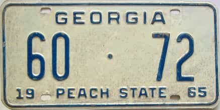 1965 Vintage License Plates for Sale - The Tag Dr. Store