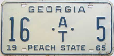 1965 Vintage License Plates for Sale - The Tag Dr. Store