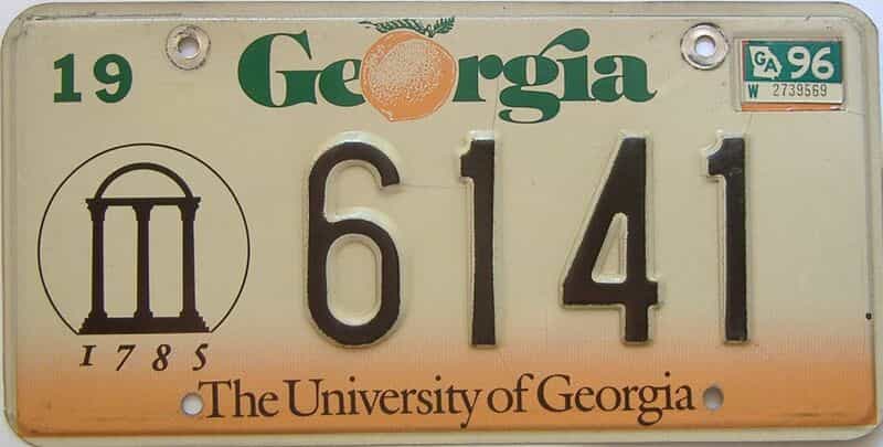 1996 Georgia (#19547) for sale - The Tag Dr. Store