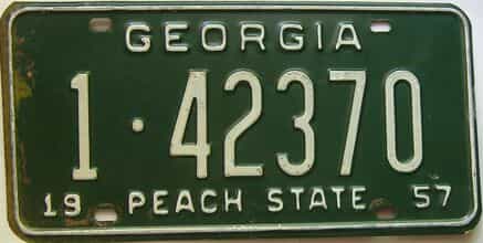 1957 Vintage License Plates for Sale - The Tag Dr. Store