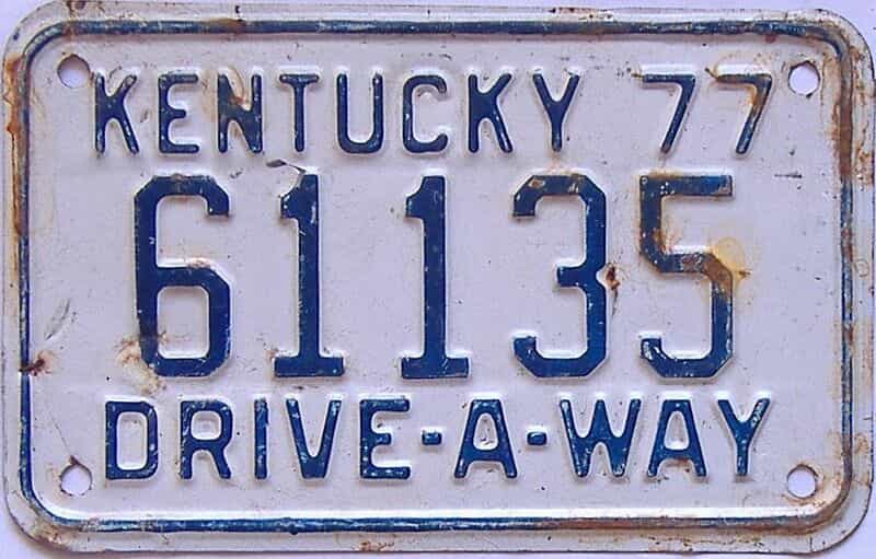 1977 Kentucky (Non Passenger) (#22450) for sale - The Tag Dr. Store