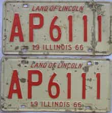 1966 Vintage License Plates for Sale - The Tag Dr. Store