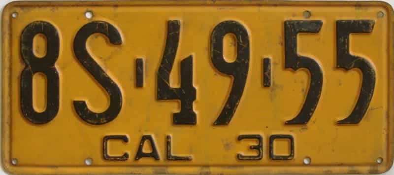 1930 California (Single) (#6166) for sale