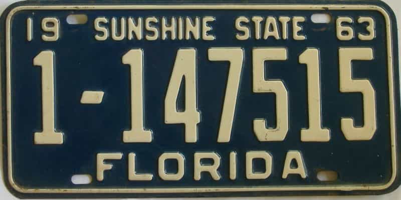 1963 Florida (#6283) for sale - The Tag Dr. Store