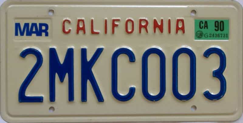 1990 California (Single) (#6562) for sale