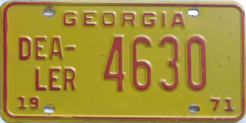 1971 Georgia (Dealer) (#7688) for sale