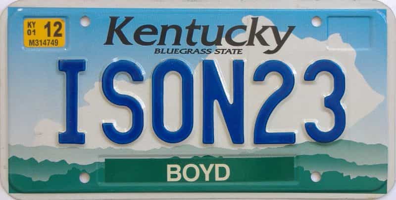 2001 Kentucky (Vanity) (#7926) for sale - The Tag Dr. Store