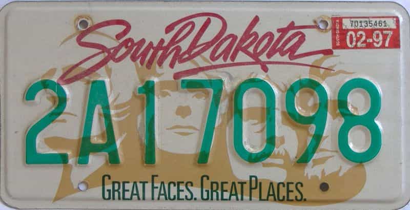 1997 South Dakota (Single) (#8113) for sale - The Tag Dr. Store